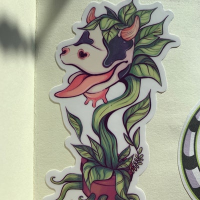 Sims Cow Plant Sticker - Etsy