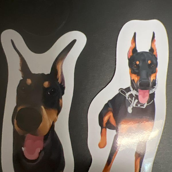 Personalized Dog Magnets - Hand Drawn | Custom Pet Magnets, Dog Head ...