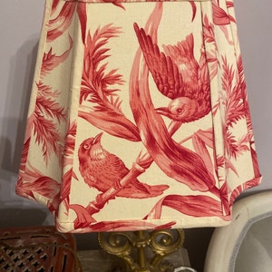 Grandma Moses Bridge Lamp Shade Lampshade Threads Onto Floor - Etsy
