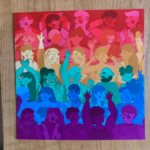 PRIDE Print Pride Flag Pride Artwork Gay Art Gay Pride Lesbian Earrings ...