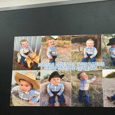 Western RODEO COWBOY BULL Rider Buckaroo Birthday Silhouette Back ...