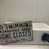 Jaws Movie Decor, Funny Bathroom Humor, Fun Bath Storage, Jaws Decor ...