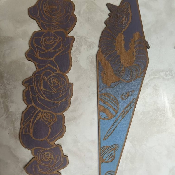 Middle-earth Scroll Map Wooden Bookmark Lord of the Rings Bookmark ...