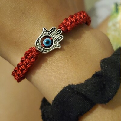 Hamsa Hand Red String Bracelet, for Happiness, Luck, Health, and Good ...
