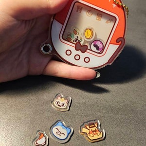 Rainbow Lion Virtual Pet Fillable Shaker Keychain - Etsy