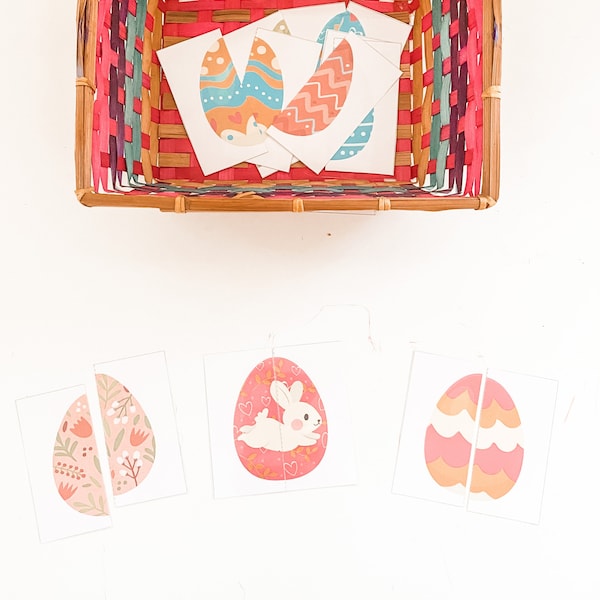 Easter Egg Matching Game, Matching Activity, Easter Game, Kids Puzzles ...