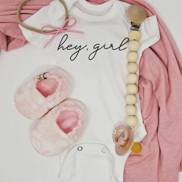 Gender Reveal Onesies® Girl, Hey Girl Gender Reveal Party, Baby ...