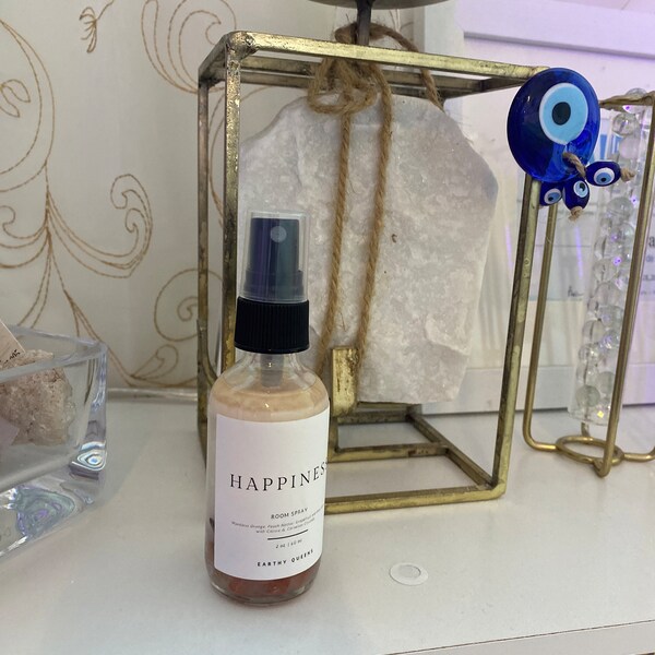 Happiness Intention Room Spray - Manifestation Spray- Crystal Infused ...