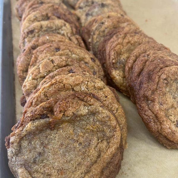Dark Chocolate Chunk Deep Dish Cookie Recipe - Etsy