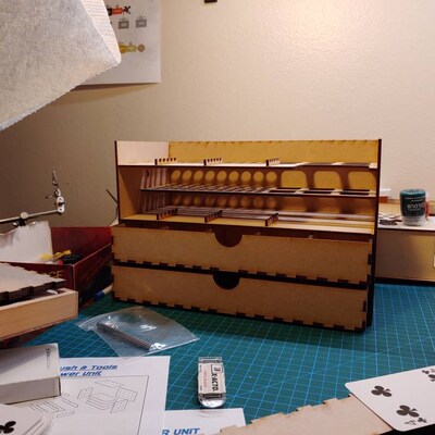 TTG Modular Hobby Brush & Tools Organizer and 2 Drawer Unit - Etsy