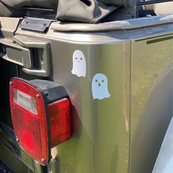 4 White Ghost Decals, Ghost Stickers, Halloween Decorations, Halloween ...