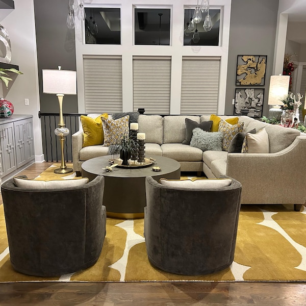 Hand Tufted Teklan Box Rug Yellow 100% Wool Rug 6x9 7x10 8x10 9x12 ...