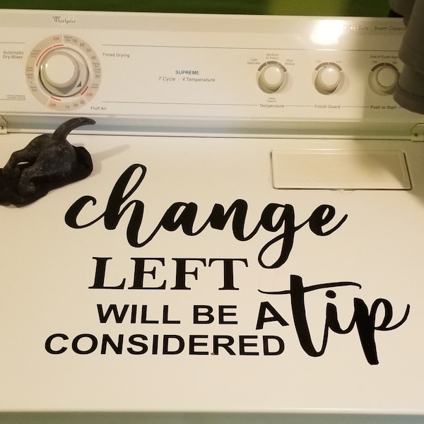 Check Your Pockets ~ Laundry ~ Washer & Dryer (set) Decals. FREE ...