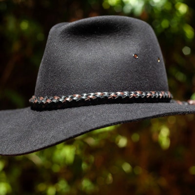 Leather Cowboy Hat Band, Handmade Western Hat Bands - Etsy