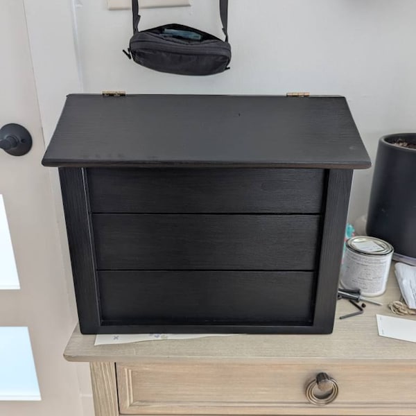 Mailbox, Wood Mail Box, Unfinished Mailbox, Outdoor Mail Box, Wall ...