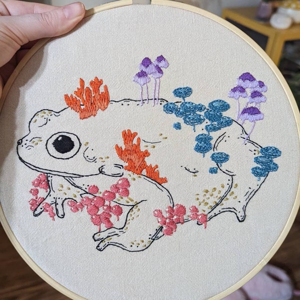 Seashell - Hand Embroidery Pattern and Tutorial / Guide | Digital ...