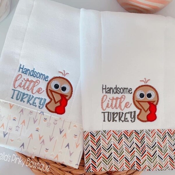 Handsome Little Turkey Embroidery Design - Thanksgiving Design - Turkey ...