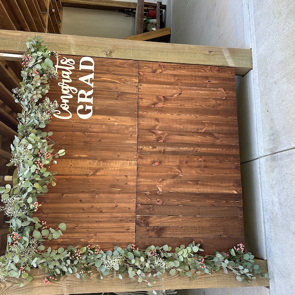 Congrats Grad Backdrop Sign, Graduation Party Decor, Class of 2024 ...