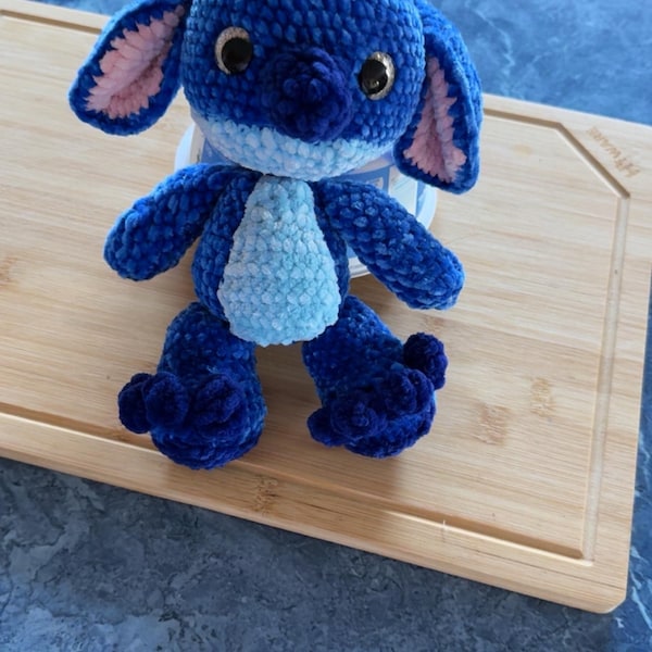 Little Blue Bean Crochet Pattern Amigurumi Instructions - Etsy