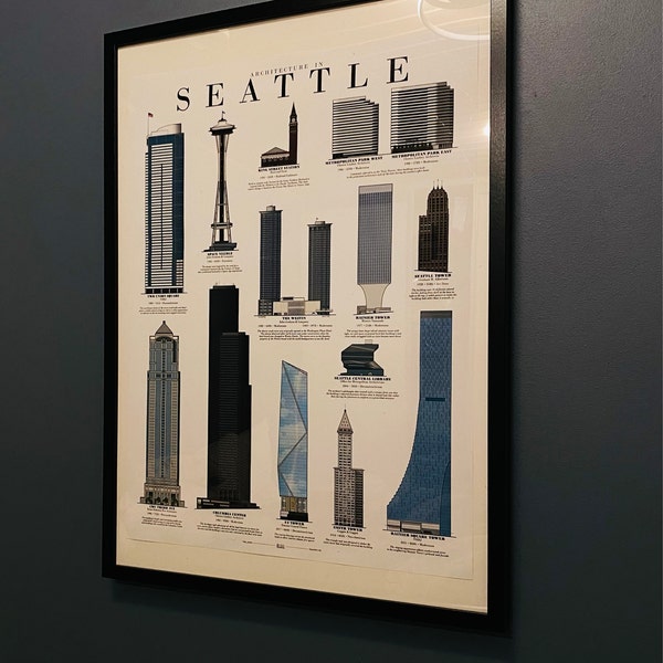 Rainier Tower Portrait - Seattle Series - Etsy