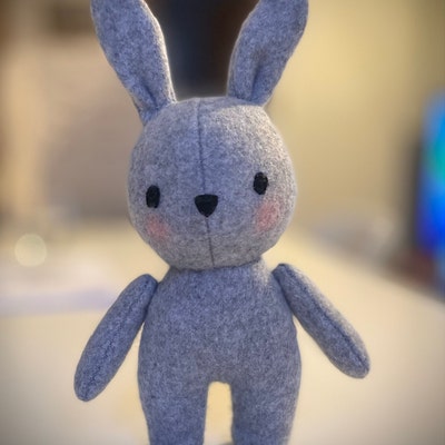 Bunny Rabbit Sewing Pattern, Miniature Clothing, Softie Doll Pattern ...
