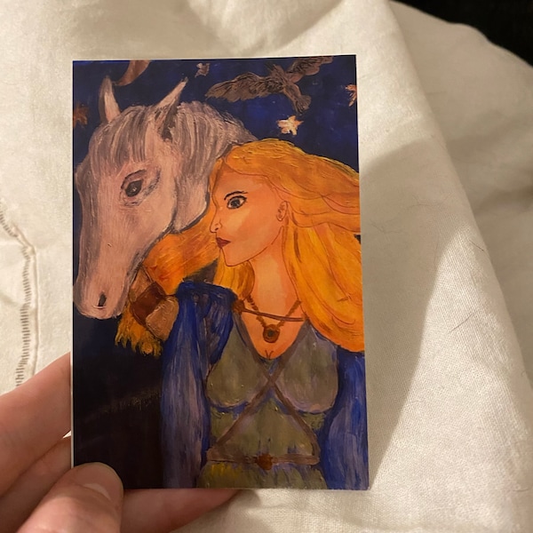 Arianrhod Prayer Card - Etsy