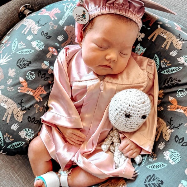 NICU Graduation Cap and Gown Set, Baby Preemie Outfit - Etsy