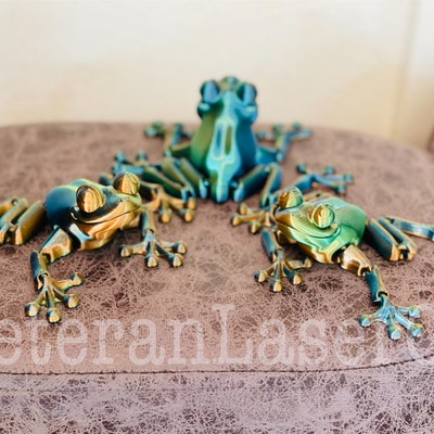 Cute Flexi Print-in-place Frog STL File for 3D Printing - Etsy