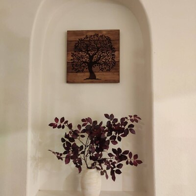 Tree of Life Wooden Sign, Tree Wall Hanging, Laser Engraved Wooden Sign ...
