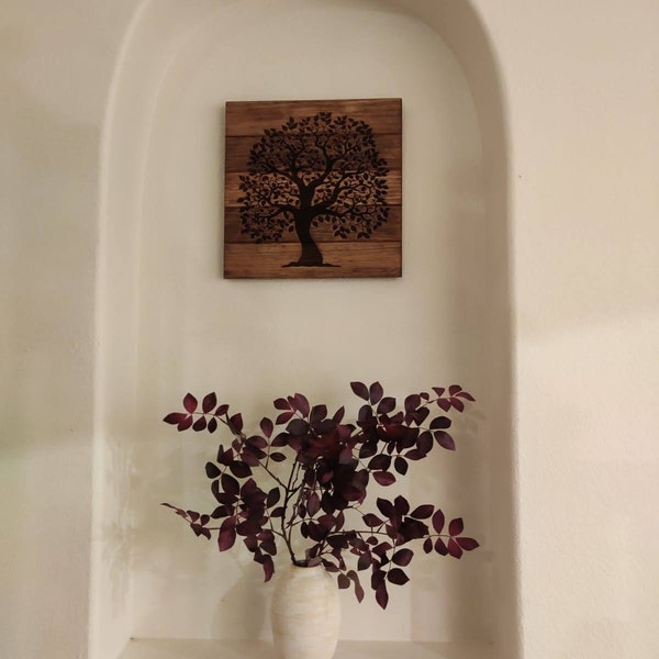 Tree of Life Wooden Sign, Tree Wall Hanging, Laser Engraved Wooden Sign ...