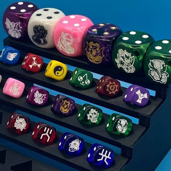 Dice Display Shelves for Dice Collectors With Well Behaving Dice ...