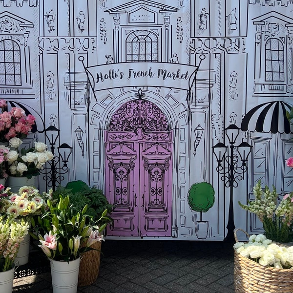 Custom Digital French Bakery Backdrop Design - Etsy
