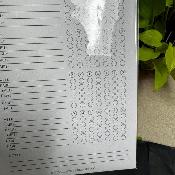 Daily Habit Tracker Notepad for Budgeting | Habit Tracker | Daily Habit ...