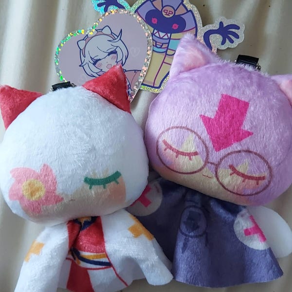 Ggst/xrd Asuka Bedman & Delilah Plush Doll Charm - Etsy