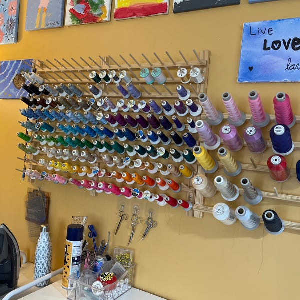 180 Spool Thread Rack 2 Inch Spacing-thread Organization, Thread ...