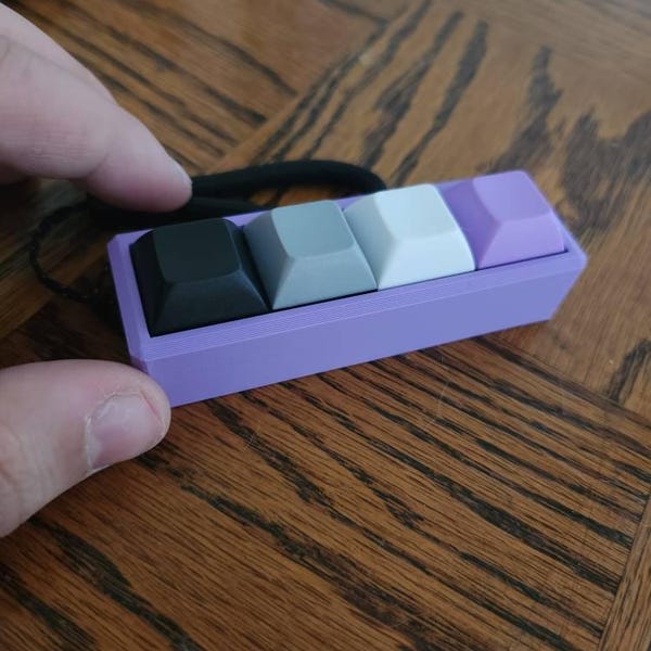 Mechanical Switch Clicky Fidget - White Th W/ Strap Keyboard Switch ...