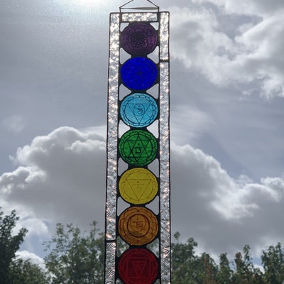 Stained Glass Chakra Panel - Etsy