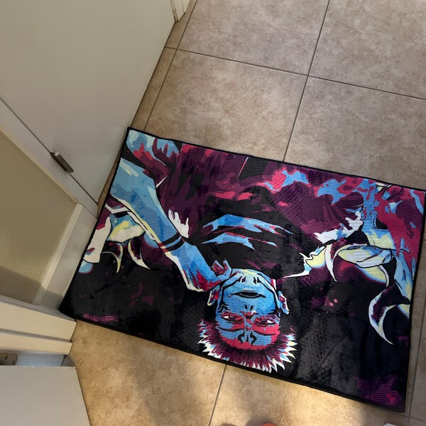 Anime Area Rug, Gift for Anime Lovers, Anime Inspired Fan Rug, Anime ...