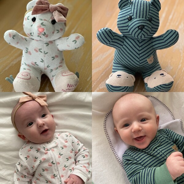 One Sleeper Memory Bear, Keepsake Bear, Memorial/ Personalized Baby ...