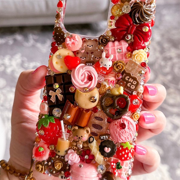 Custom Sweets & Bakery Treats Style Decoden Phone Case - Etsy