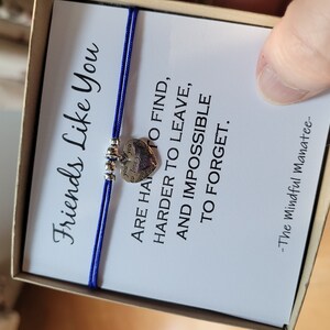 I'll Miss You Card and Bracelet Going Away Gift Back to - Etsy