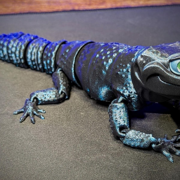 Leopard Gecko Digital .STL File for 3d Printing, Articulated Fidget ...