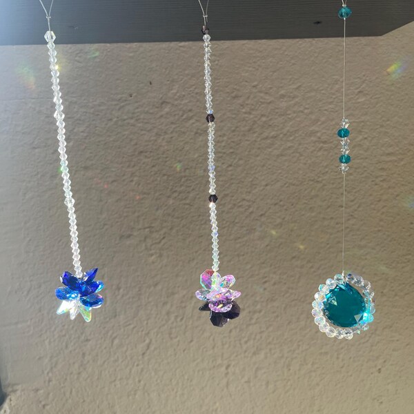 Window Prism Hanging Crystal Suncatcher,window Prism Crystal,aurora ...