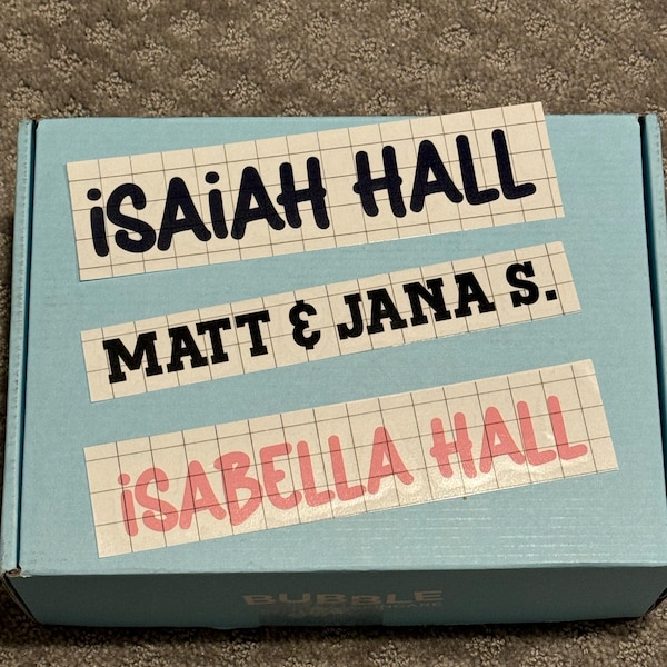 Hug Me Font-custom Name Decal Personalized Name Decal-holographic Name ...