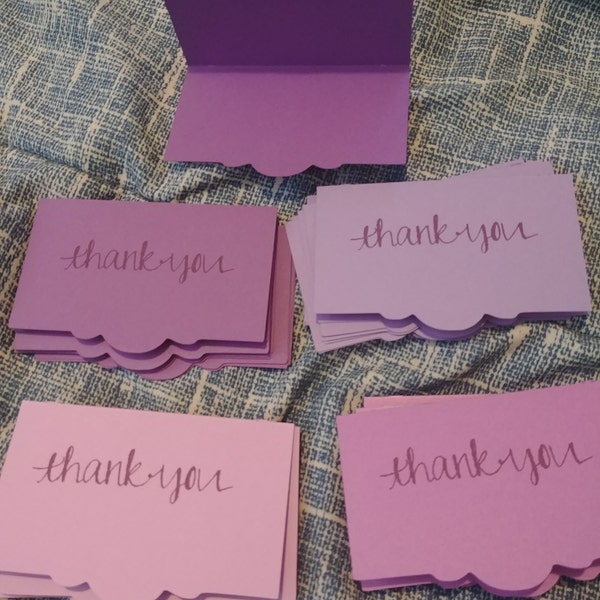 Single Sided Note Cards With Envelopes - Set of 4 - Coral Butterfly ...