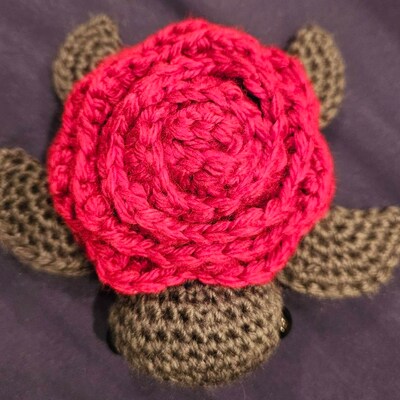 Rose Turtle Crochet Pattern PDF Download, Beginner Friendly Amigurumi ...