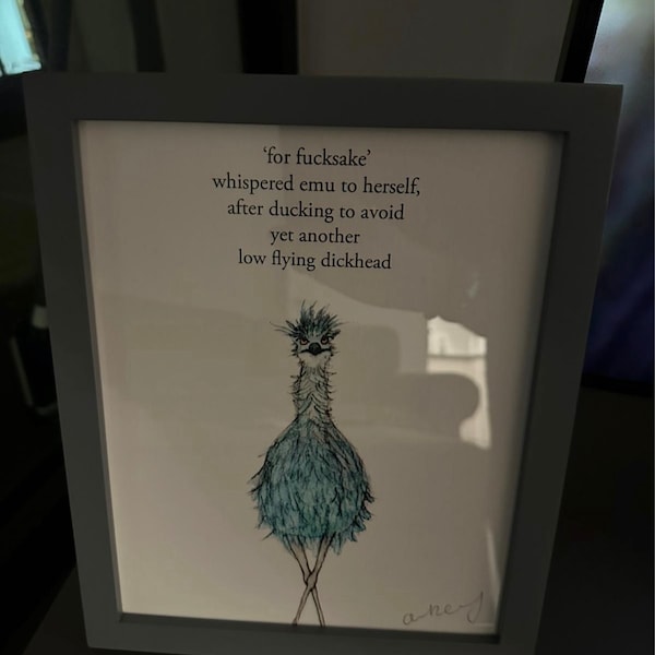 Emu - Signed Print by Zeppelinmoon - Etsy