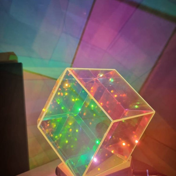 Night Light for Home Decor: Starfield Rhombic Dodecahedron Infinity ...