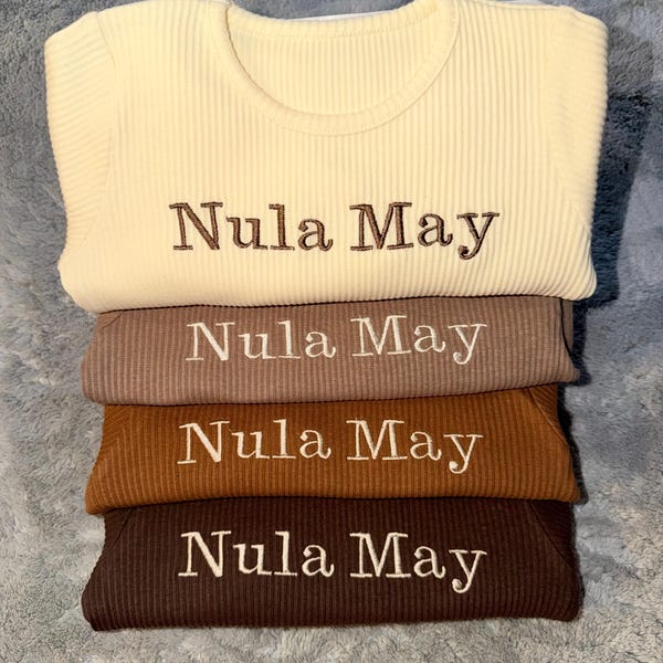 PERSONALISED Initials or Name Lounge Set Baby Toddler Loungewear Name ...