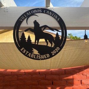 Custom Wolf Sign, Wolf in the Wild Sign, Howling Wolf - Etsy